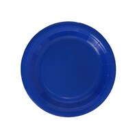 View Round Royal Blue Paper Dessert