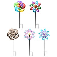 View Outdoor Lawn Spinner Stake