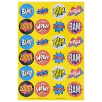 Superhero Action Word Sticker Sheets, 96-ct. Packs | Dollar Tree