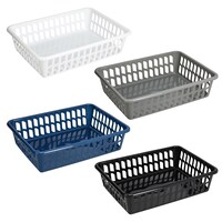 View Assorted Rectangular Slotted Plastic Baskets,