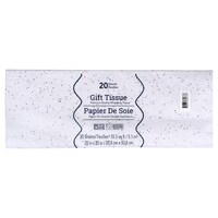 View Sequin Sparkle White Tissue Paper,