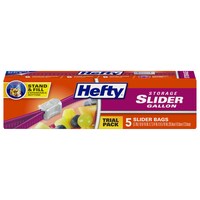 View Hefty OneZip Gallon Storage Bags,