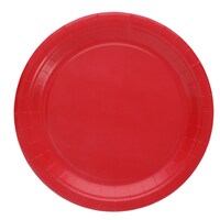 View Round Red Paper Plates, 24