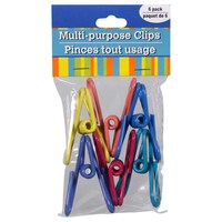 View Colorful Multi-Purpose Clips, 6-ct. Packs