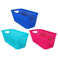 View Essentials Long Rectangular Plastic Weave