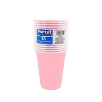 Paper Cups, 16 oz. - Pink, 16 ct. | Dollar Tree