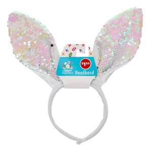 Bunny Ear Headbands with Sequins, 9.625x9.25 in. | Dollar Tree