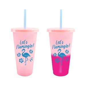 View Color Changing Tumbler with Straw