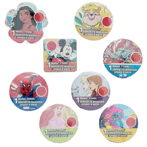 View Licensed Character Expanding Magic Towels
