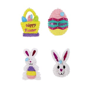 View Easter Tinsel Decorations, 11.875x8.25x1.125 in.