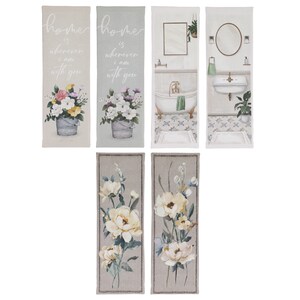 Clear Gel Covered Decorative Canvas Prints, 5.875x8.625-in. | Dollar Tree