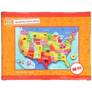 Toy Box United States Floor Puzzle, 80-pc Pack. | Dollar Tree