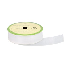View Floral Garden Bright Sheer Ribbon,