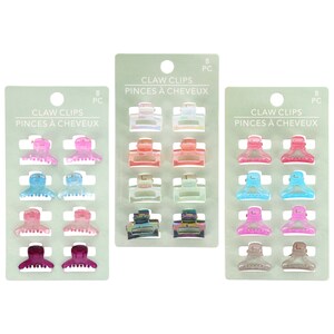 View Mini Claw Hair Clips, 8-ct.