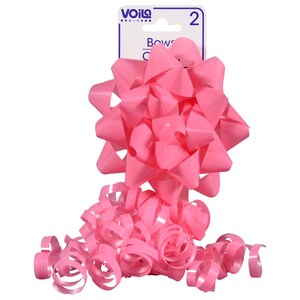View Voila Pastel Curly Bows, 2-ct.