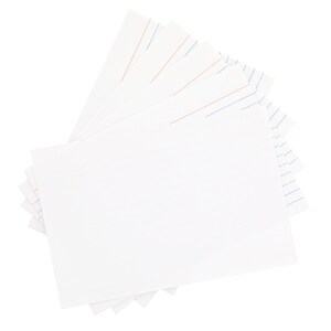 View Jot White Ruled Index Cards,