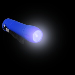 View LED Rubber Grip Flashlights, 3.875x1.25
