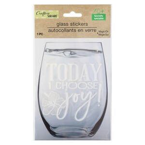 Crafter's Square Etched Glass Stickers | Dollar Tree