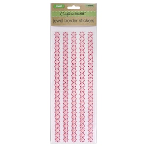 Crafter's Square Jewel Border Stickers, 12.75x4.25 in. | Dollar Tree