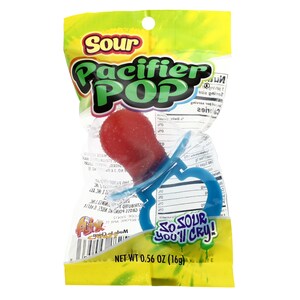 View Sour Pacifier Pops Assorted, 0.56-oz.