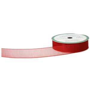 View Floral Garden Bright Sheer Ribbon,