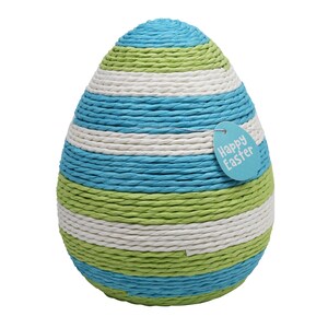 Striped Paper Egg Decoration, 5.5x7 in. | Dollar Tree