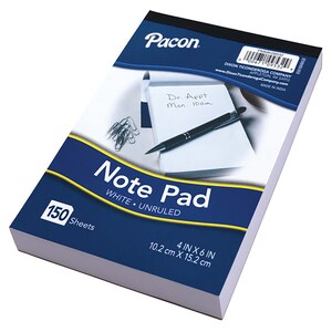 View 4x6-in. Notepads with White Paper