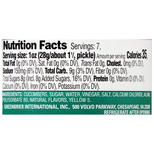 View Breckenridge Farms Sweet Pickles, 11.5-oz.