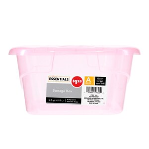 View Essentials Colorful Translucent Plastic Storage