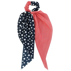Red, White, and Blue Hanging Ribbon Scrunchie, 1-ct. Pack | Dollar Tree
