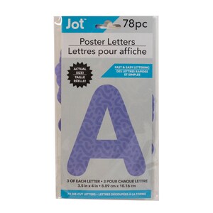 View Jot Printed Double-Sided Poster Letters,
