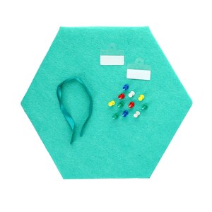 View Jot Hexagon Felt Bulletin Board,