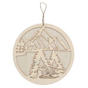 View Crafters Square Hanging Layered Wood