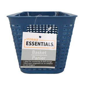 View Essentials Woven-Look Plastic Storage Baskets