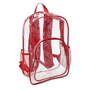 Clear Backpack, 16x5x11.4 in. | Dollar Tree