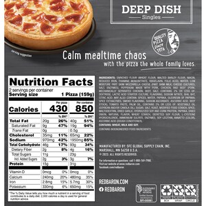 Red Baron Deep Dish Personal Frozen Pizza - Pepperoni, 2 ct. | Dollar Tree