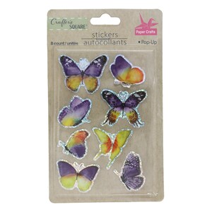 View Crafters Square Handmade Butterfly Stickers
