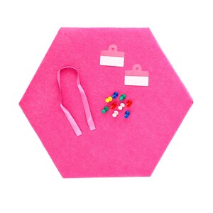 View Jot Hexagon Felt Bulletin Board,