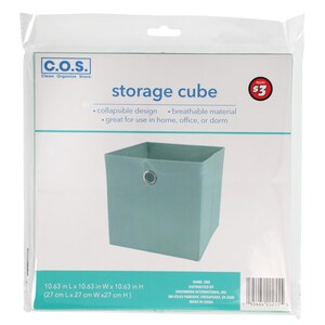 Collapsible Mint Green Storage Cubes, 10.63-in. | Dollar Tree