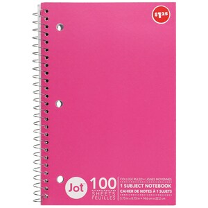View Jot Mini-One-Subject Spiral-Bound Notebooks, 100