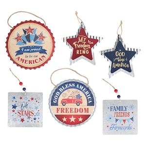 View Patriotic Metal Wall Décor Signs