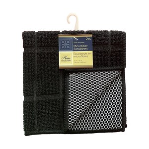 View Home Collection Microfiber Scrubbers, 2-pc