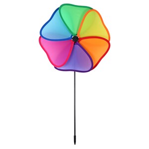 Bulk Flower-Shaped Rainbow Pinwheels, 21x10 in. | Dollar Tree