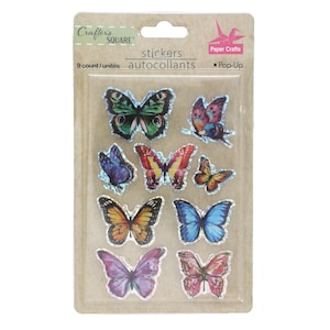 View Crafters Square Handmade Butterfly Stickers