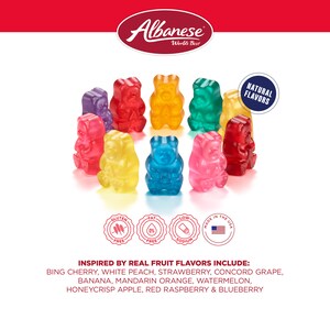 Albanese True To Fruit American Favorite Fruits Gummi Bears, 2.5 oz ...