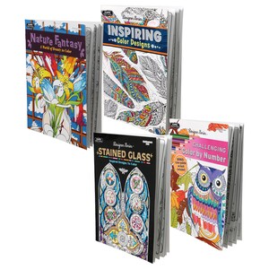 Bulk Designer Series Adult Coloring Books, 32 Pages | Dollar Tree