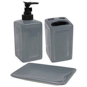 View Solid Color Bathroom Accessories