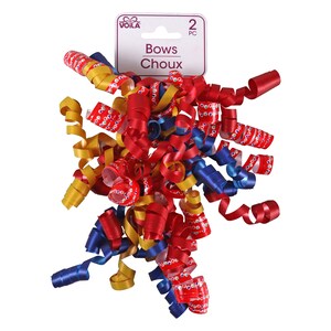 View Voila Printed Birthday Curly Bows,
