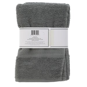 View Grey Cotton Bath Towels, 52x27-in.
