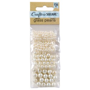 View Crafter's Square Pearl Glass Beads,